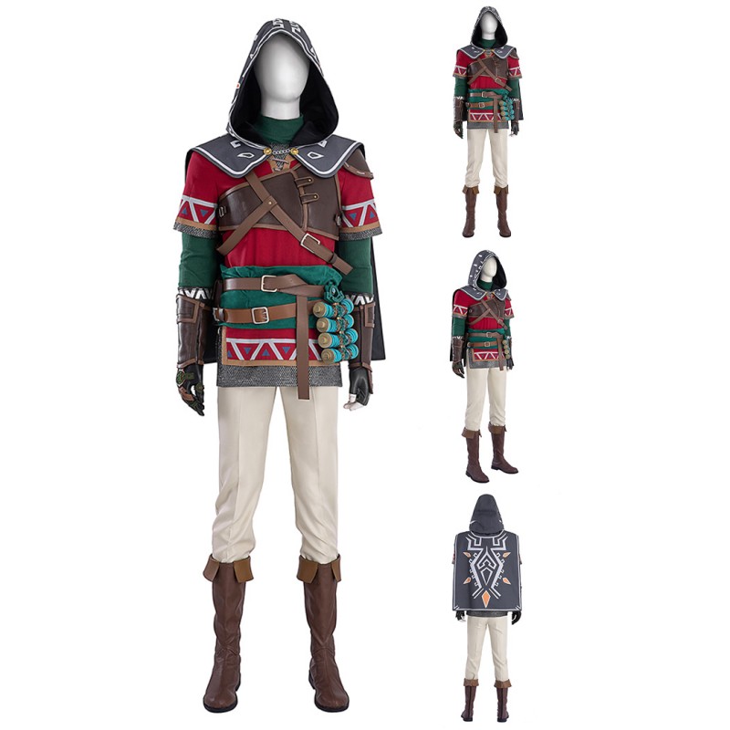 Zelda Tears of the Kingdom Link Hylian Tunic Cosplay Costume Game The ...